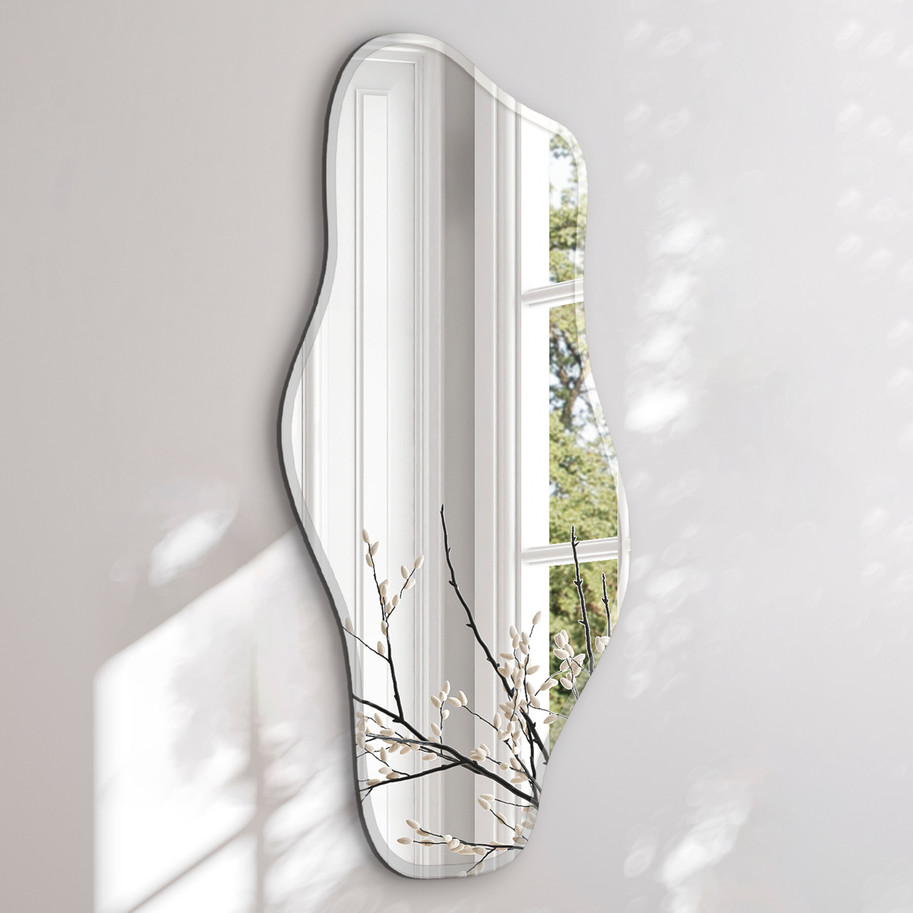 Organic mirror with beveled edge - Wave - All mirrors - Incado